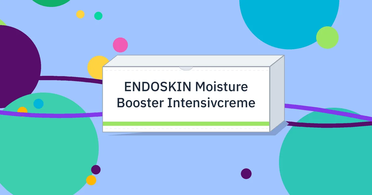 Symbolbild: Packung mit der Aufschrift ENDOSKIN Moisture Booster Intensivcreme (PZN 10183728) – Verfügbarkeit und Bezug in Apotheken in Frankfurt am Main