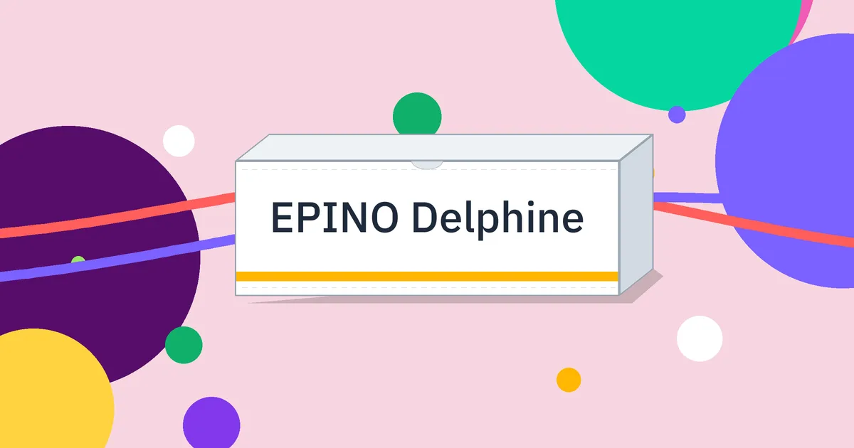 Symbolbild: Packung mit der Aufschrift EPINO Delphine (PZN 02534616) – Verfügbarkeit und Bezug in Apotheken in Frankfurt am Main