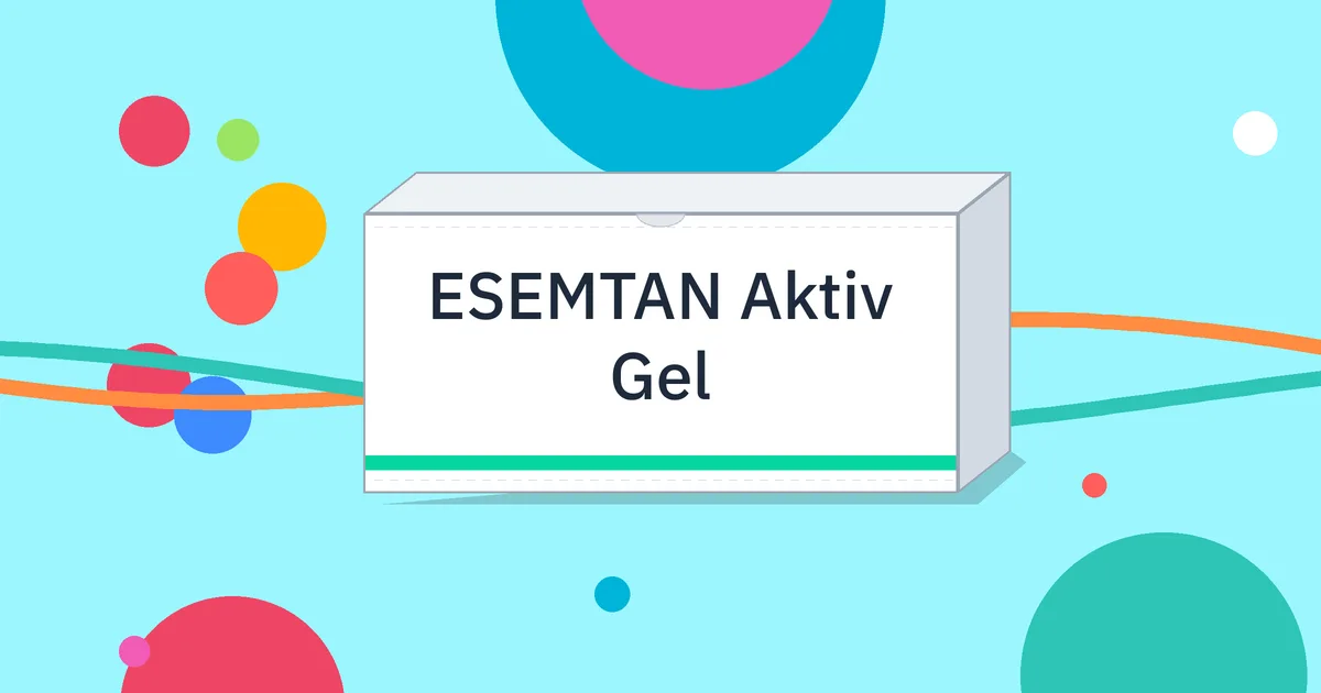 Symbolbild: Packung mit der Aufschrift ESEMTAN Aktiv Gel (PZN 01246915) – Verfügbarkeit und Bezug in Apotheken in Frankfurt am Main