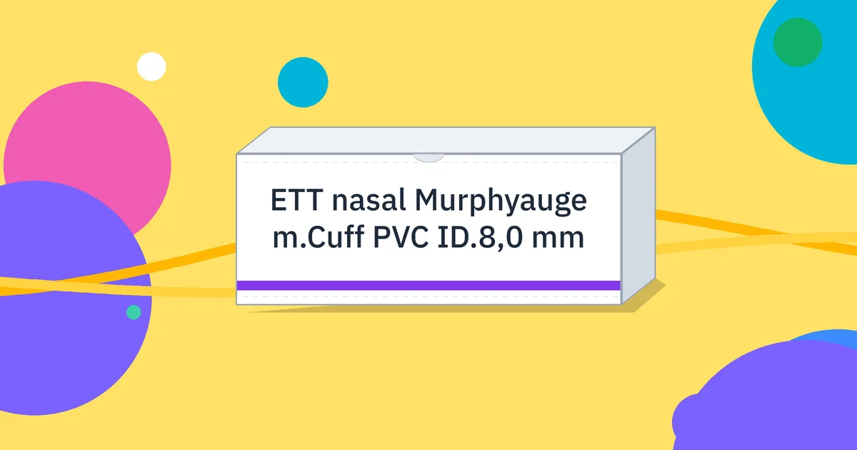 Symbolbild: Packung mit der Aufschrift ETT nasal Murphyauge m.Cuff PVC ID.8,0 mm (PZN 19121404) – Verfügbarkeit und Bezug in Apotheken in Frankfurt am Main