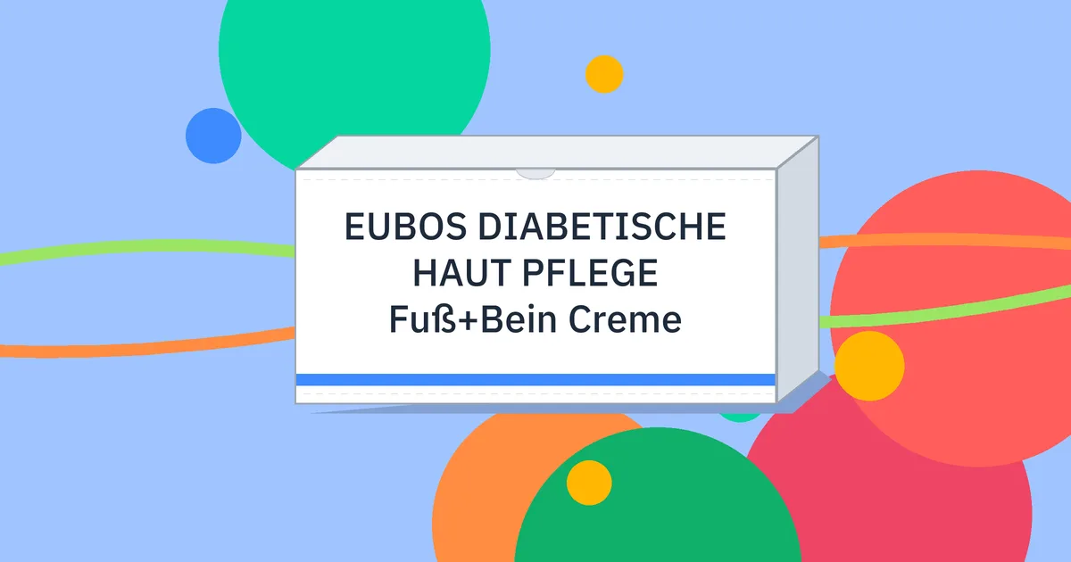 Symbolbild: Packung mit der Aufschrift EUBOS DIABETISCHE HAUT PFLEGE Fuß+Bein Creme (PZN 01617412) – Verfügbarkeit und Bezug in Apotheken in Frankfurt am Main