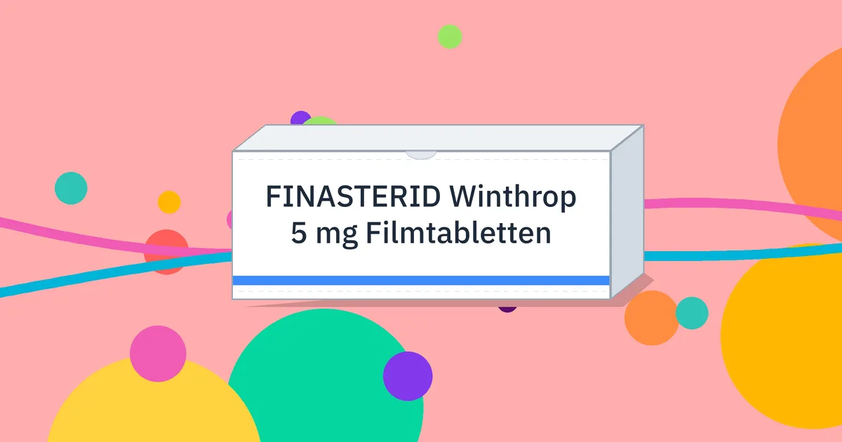 Symbolbild: Packung mit der Aufschrift FINASTERID Winthrop 5 mg Filmtabletten (PZN 19134134) – Verfügbarkeit und Bezug in Apotheken in Frankfurt am Main
