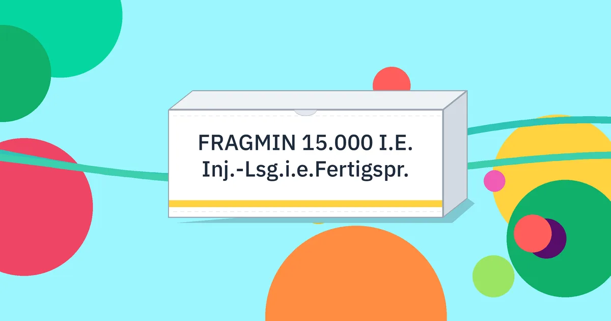 Symbolbild: Packung mit der Aufschrift FRAGMIN 15.000 I.E. Inj.-Lsg.i.e.Fertigspr. (PZN 11367726) – Verfügbarkeit und Bezug in Apotheken in Frankfurt am Main