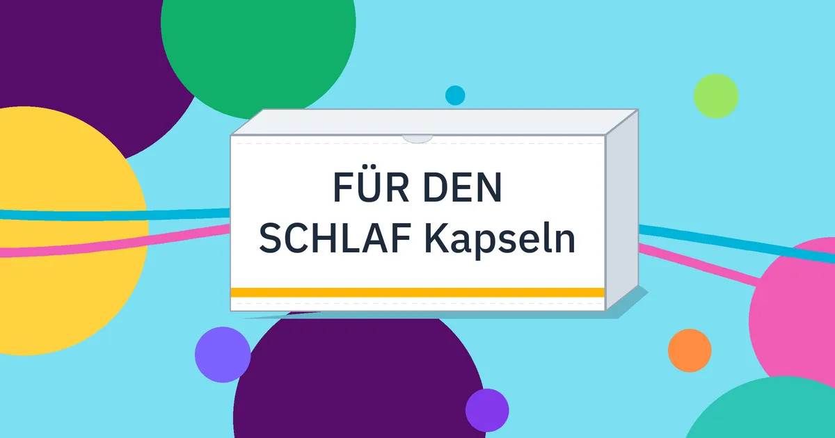 Symbolbild: Packung mit der Aufschrift FÜR DEN SCHLAF Kapseln (PZN 18458946) – Verfügbarkeit und Bezug in Apotheken in Frankfurt am Main