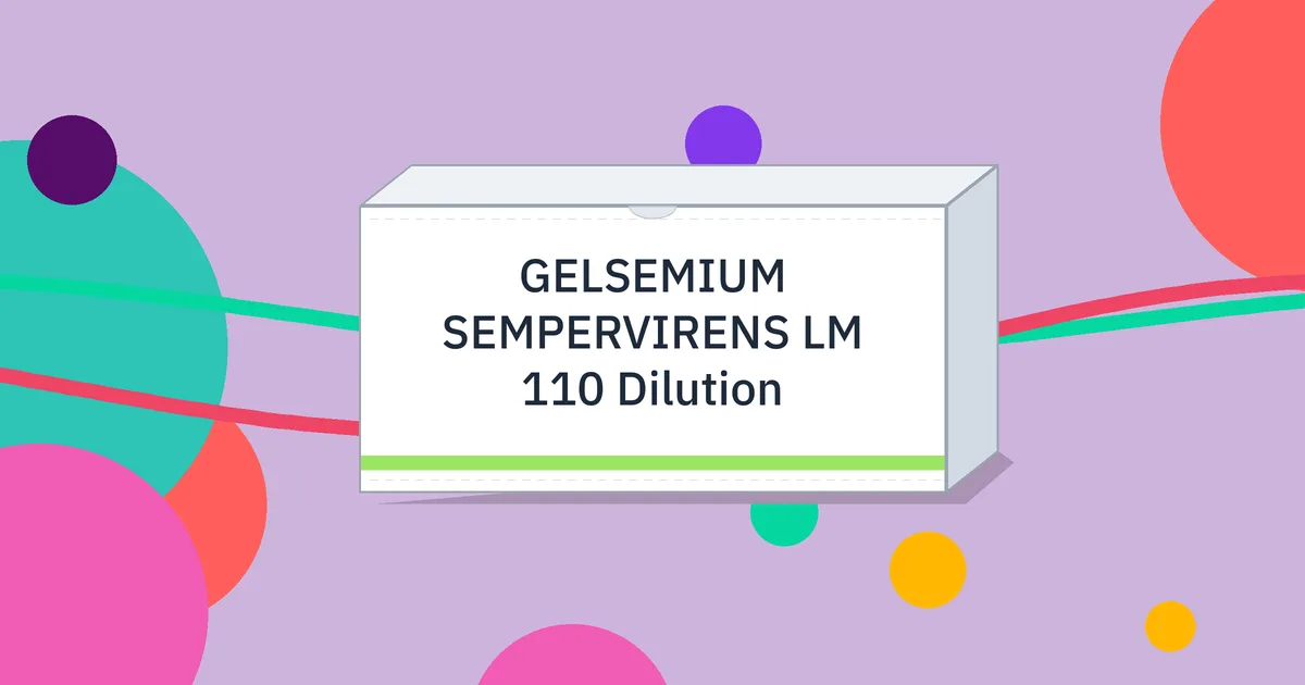 Symbolbild: Packung mit der Aufschrift GELSEMIUM SEMPERVIRENS LM 110 Dilution (PZN 12876045) – Verfügbarkeit und Bezug in Apotheken in Frankfurt am Main