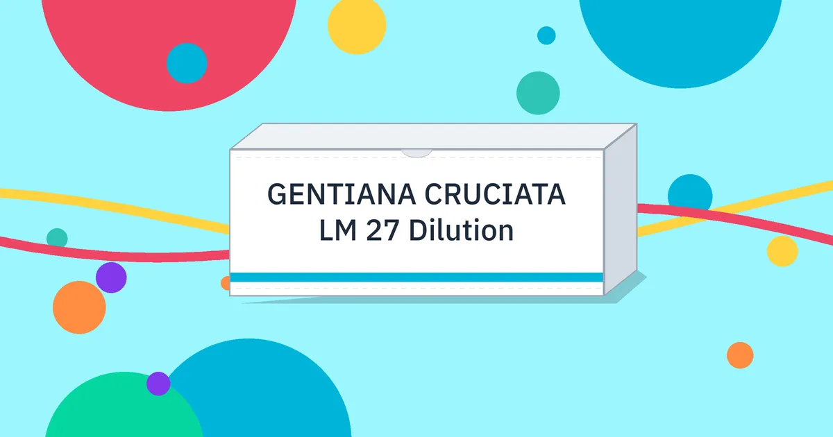 Symbolbild: Packung mit der Aufschrift GENTIANA CRUCIATA LM 27 Dilution (PZN 13500112) – Verfügbarkeit und Bezug in Apotheken in Frankfurt am Main