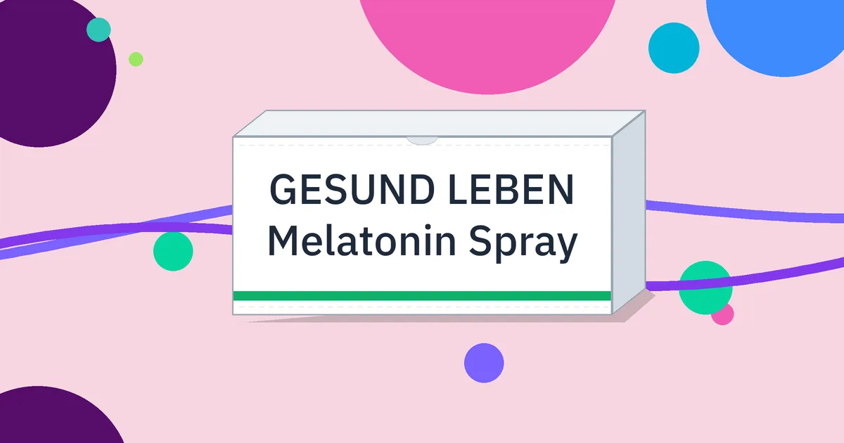 Symbolbild: Packung mit der Aufschrift GESUND LEBEN Melatonin Spray (PZN 18771726) – Verfügbarkeit und Bezug in Apotheken in Frankfurt am Main