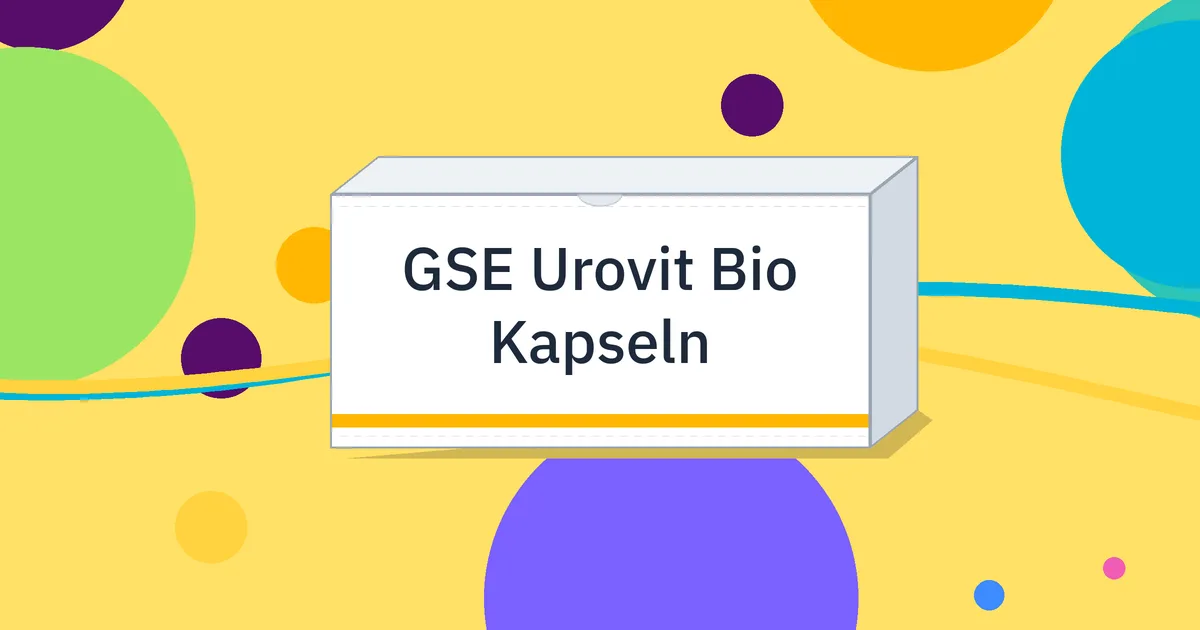 Symbolbild: Packung mit der Aufschrift GSE Urovit Bio Kapseln (PZN 06326731) – Verfügbarkeit und Bezug in Apotheken in Frankfurt am Main