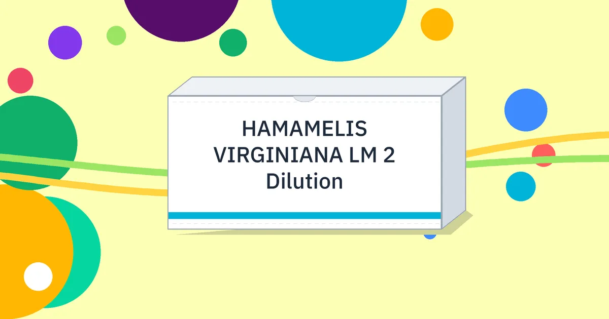 Symbolbild: Packung mit der Aufschrift HAMAMELIS VIRGINIANA LM 2 Dilution (PZN 12884317) – Verfügbarkeit und Bezug in Apotheken in Frankfurt am Main