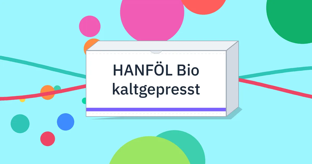 Symbolbild: Packung mit der Aufschrift HANFÖL Bio kaltgepresst (PZN 18094941) – Verfügbarkeit und Bezug in Apotheken in Frankfurt am Main