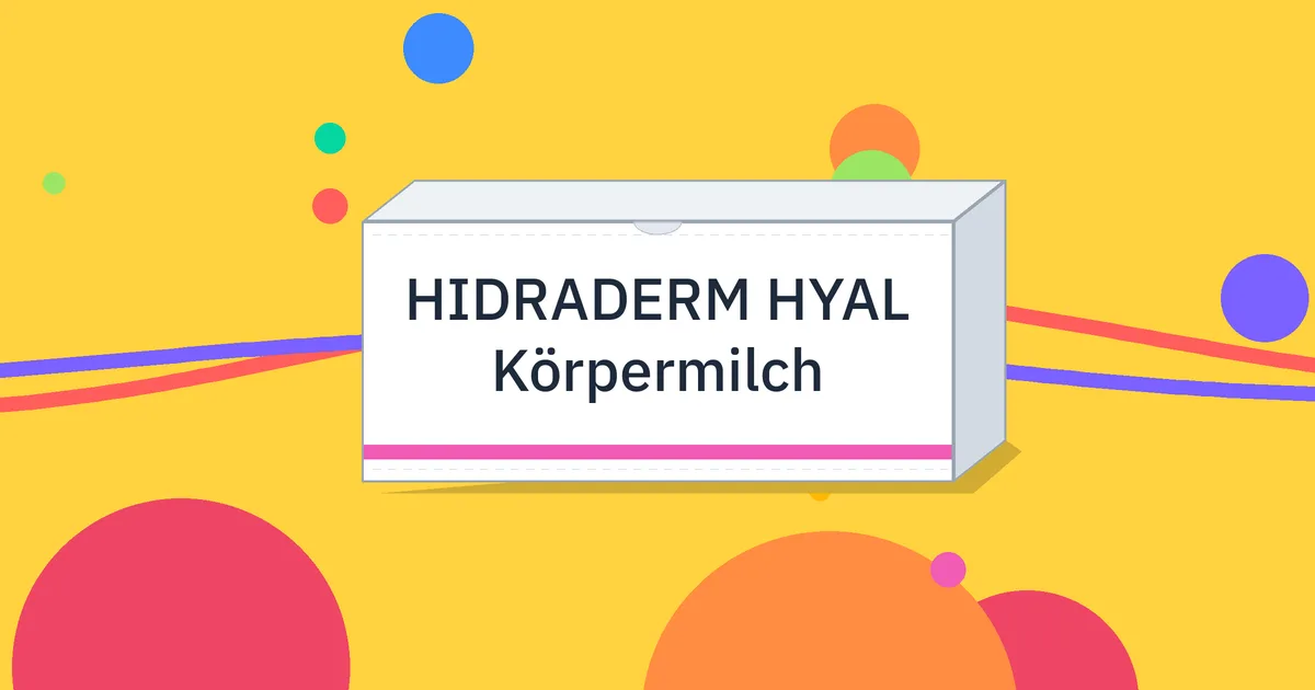 Symbolbild: Packung mit der Aufschrift HIDRADERM HYAL Körpermilch (PZN 18018408) – Verfügbarkeit und Bezug in Apotheken in Frankfurt am Main