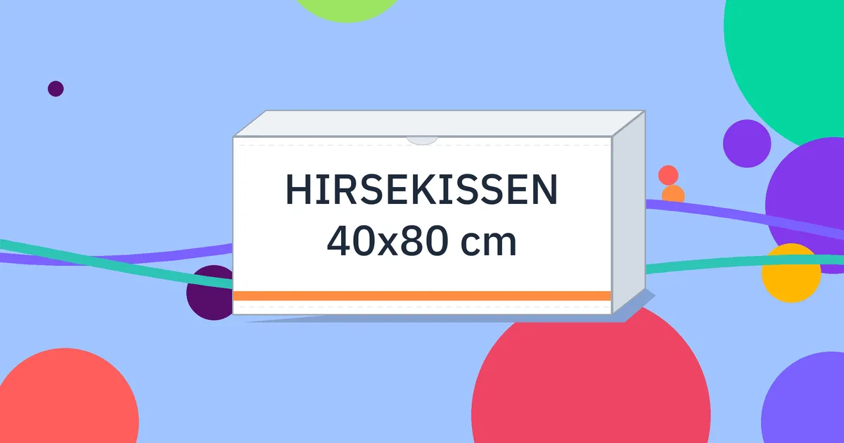 Symbolbild: Packung mit der Aufschrift HIRSEKISSEN 40x80 cm (PZN 08610985) – Verfügbarkeit und Bezug in Apotheken in Frankfurt am Main