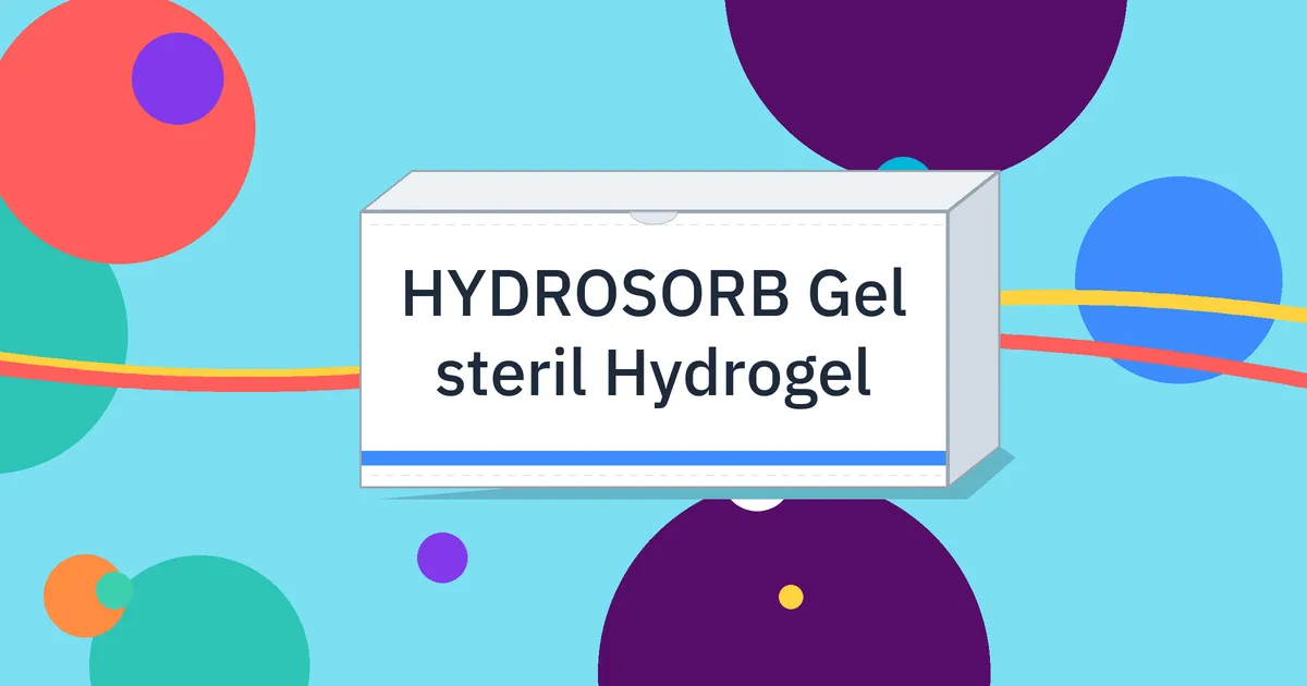 Symbolbild: Packung mit der Aufschrift HYDROSORB Gel steril Hydrogel (PZN 20573790) – Verfügbarkeit und Bezug in Apotheken in Frankfurt am Main