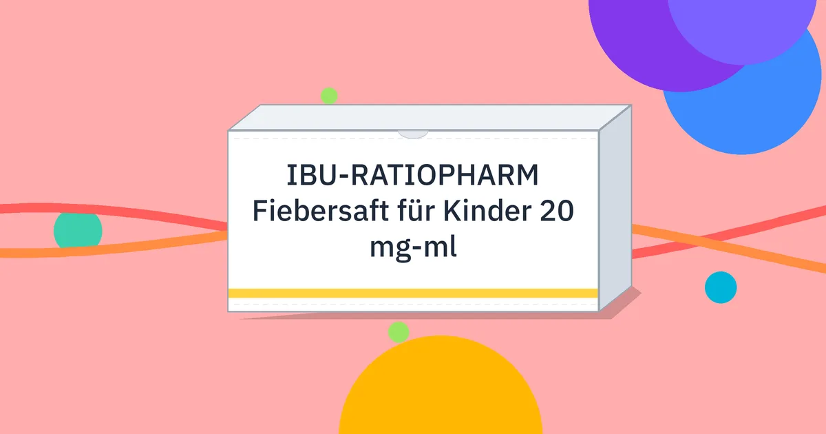 Symbolbild: Packung mit der Aufschrift IBU-RATIOPHARM Fiebersaft für Kinder 20 mg-ml (PZN 00696266) – Verfügbarkeit und Bezug in Apotheken in Frankfurt am Main