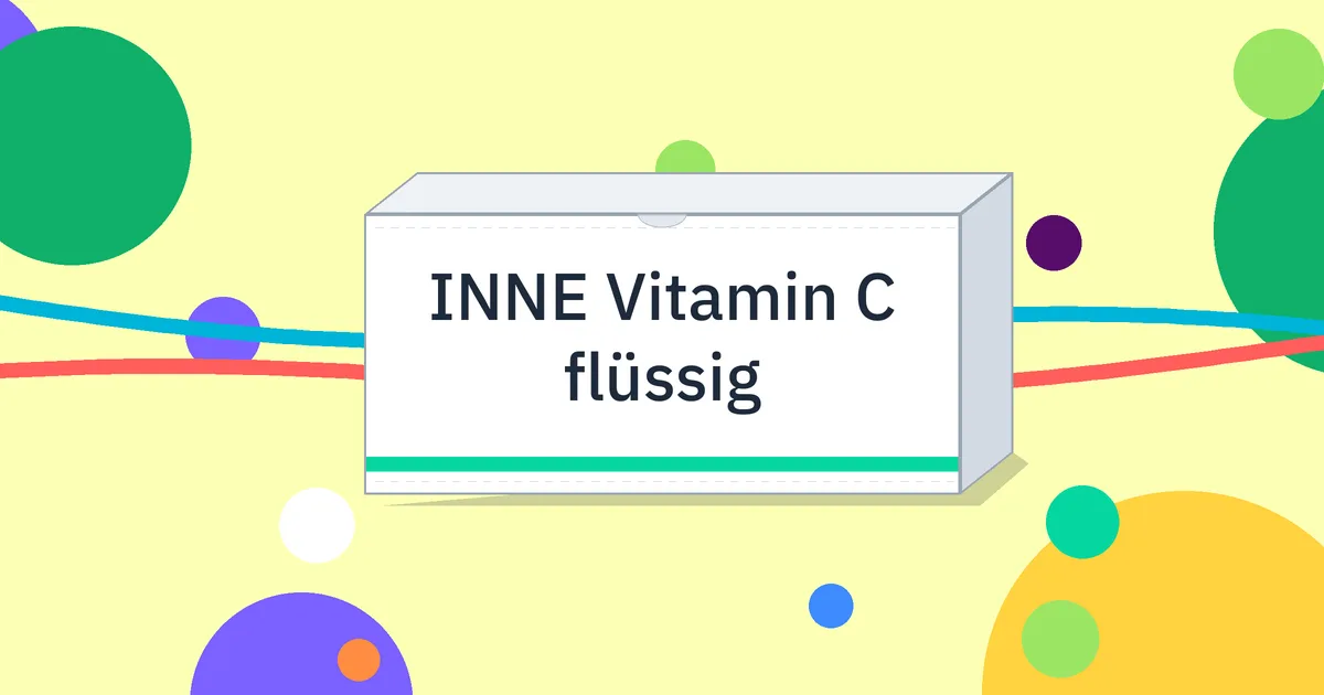 Symbolbild: Packung mit der Aufschrift INNE Vitamin C flüssig (PZN 20698712) – Verfügbarkeit und Bezug in Apotheken in Frankfurt am Main
