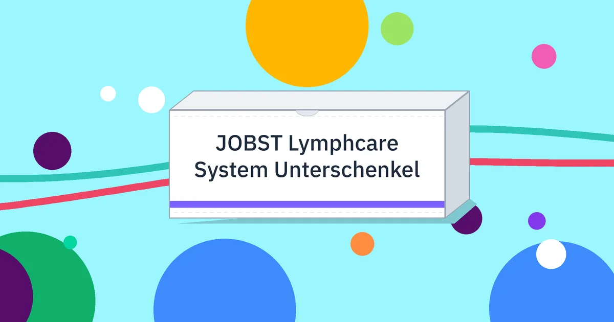 Symbolbild: Packung mit der Aufschrift JOBST Lymphcare System Unterschenkel (PZN 13570503) – Verfügbarkeit und Bezug in Apotheken in Frankfurt am Main