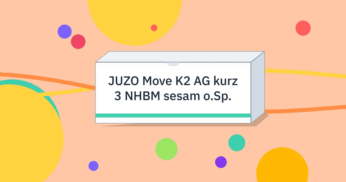 Symbolbild: Packung mit der Aufschrift JUZO Move K2 AG kurz 3 NHBM sesam o.Sp. (PZN 18529310) – Verfügbarkeit und Bezug in Apotheken in Frankfurt am Main