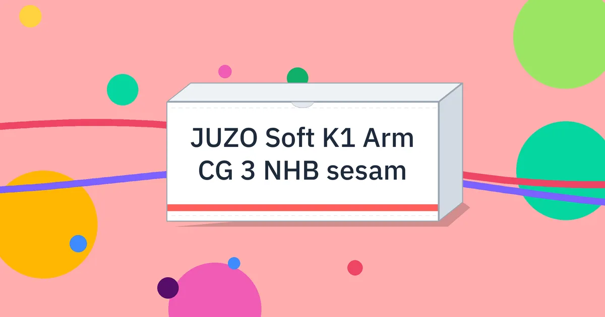 Symbolbild: Packung mit der Aufschrift JUZO Soft K1 Arm CG 3 NHB sesam (PZN 15507064) – Verfügbarkeit und Bezug in Apotheken in Frankfurt am Main