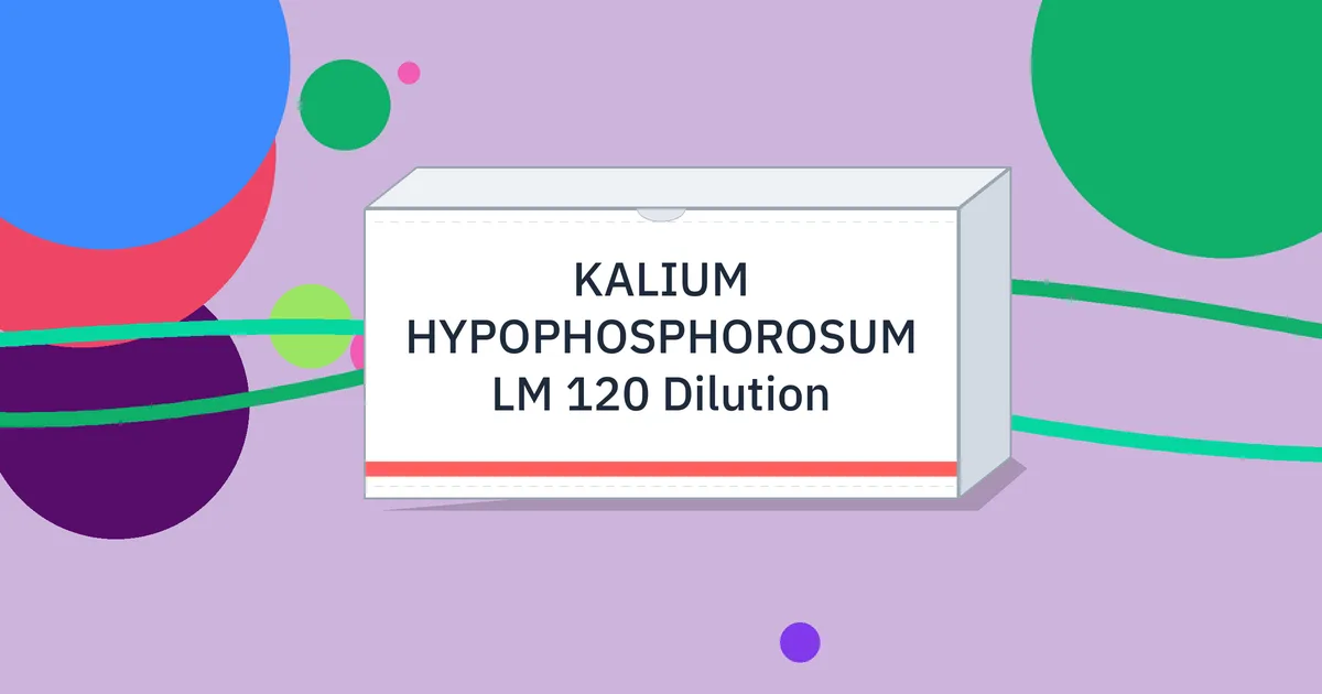 Symbolbild: Packung mit der Aufschrift KALIUM HYPOPHOSPHOROSUM LM 120 Dilution (PZN 12922288) – Verfügbarkeit und Bezug in Apotheken in Frankfurt am Main