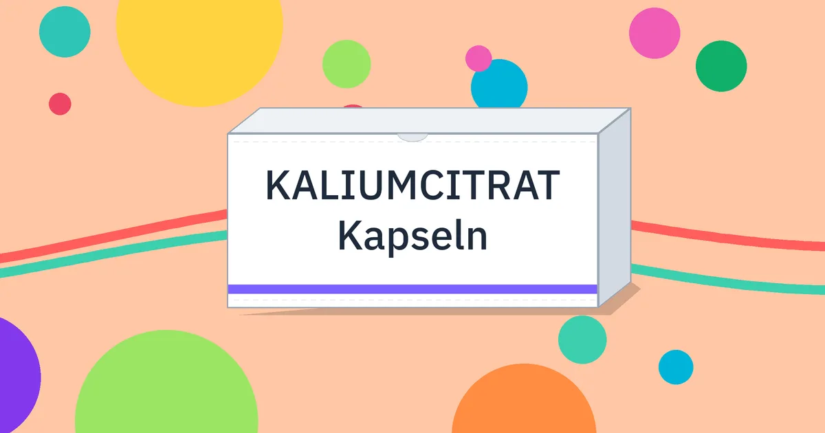 Symbolbild: Packung mit der Aufschrift KALIUMCITRAT Kapseln (PZN 09775122) – Verfügbarkeit und Bezug in Apotheken in Frankfurt am Main
