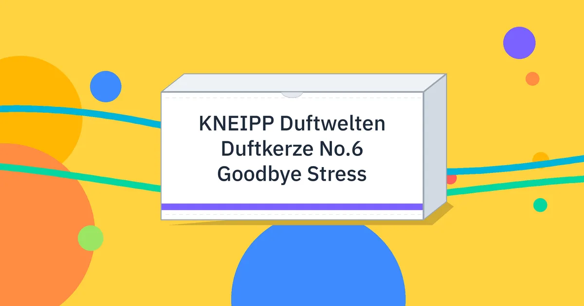Symbolbild: Packung mit der Aufschrift KNEIPP Duftwelten Duftkerze No.6 Goodbye Stress (PZN 15612186) – Verfügbarkeit und Bezug in Apotheken in Frankfurt am Main