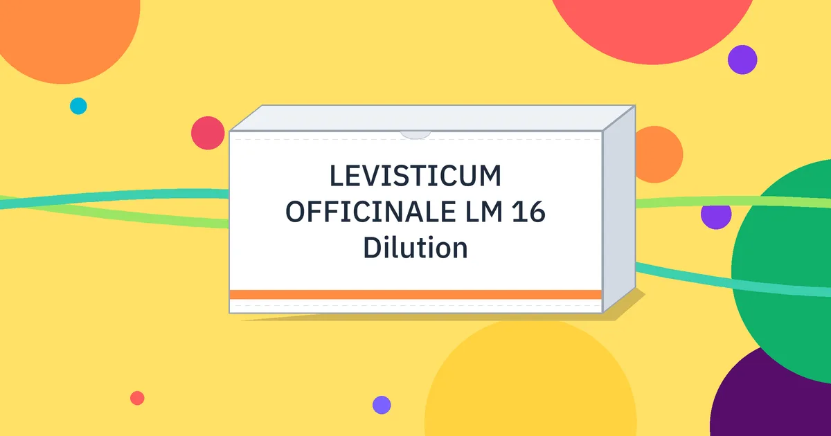 Symbolbild: Packung mit der Aufschrift LEVISTICUM OFFICINALE LM 16 Dilution (PZN 13528323) – Verfügbarkeit und Bezug in Apotheken in Frankfurt am Main