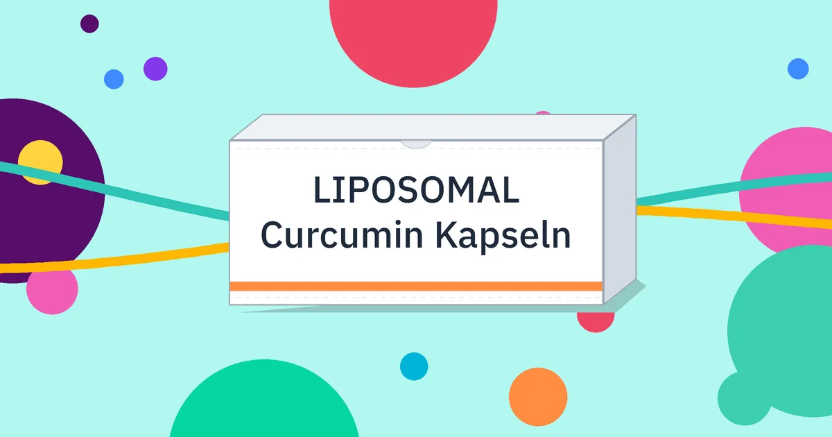 Symbolbild: Packung mit der Aufschrift LIPOSOMAL Curcumin Kapseln (PZN 17917168) – Verfügbarkeit und Bezug in Apotheken in Frankfurt am Main