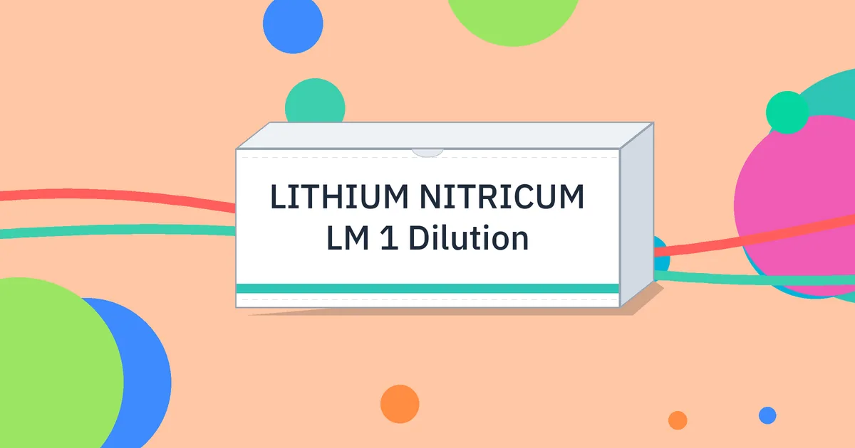 Symbolbild: Packung mit der Aufschrift LITHIUM NITRICUM LM 1 Dilution (PZN 12932341) – Verfügbarkeit und Bezug in Apotheken in Frankfurt am Main