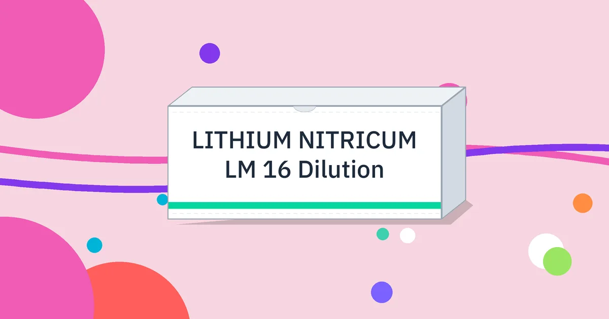 Symbolbild: Packung mit der Aufschrift LITHIUM NITRICUM LM 16 Dilution (PZN 12932507) – Verfügbarkeit und Bezug in Apotheken in Frankfurt am Main