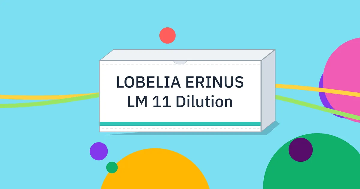 Symbolbild: Packung mit der Aufschrift LOBELIA ERINUS LM 11 Dilution (PZN 13533347) – Verfügbarkeit und Bezug in Apotheken in Frankfurt am Main