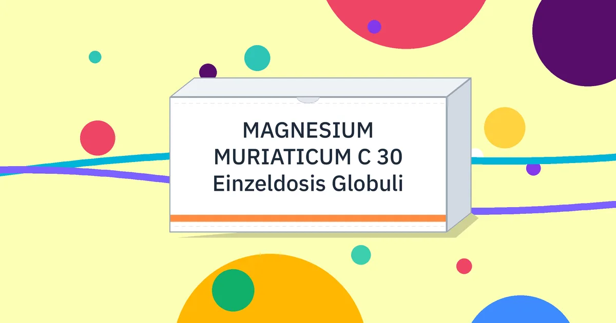 Symbolbild: Packung mit der Aufschrift MAGNESIUM MURIATICUM C 30 Einzeldosis Globuli (PZN 01918208) – Verfügbarkeit und Bezug in Apotheken in Frankfurt am Main