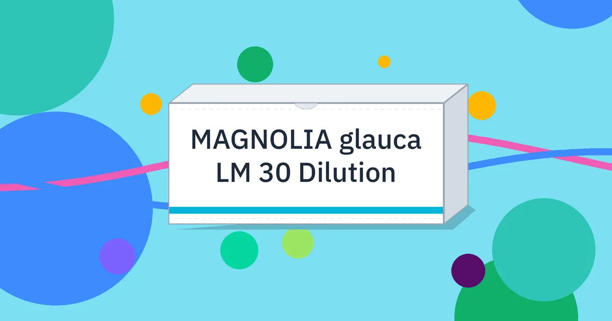 Symbolbild: Packung mit der Aufschrift MAGNOLIA glauca LM 30 Dilution (PZN 13539640) – Verfügbarkeit und Bezug in Apotheken in Frankfurt am Main