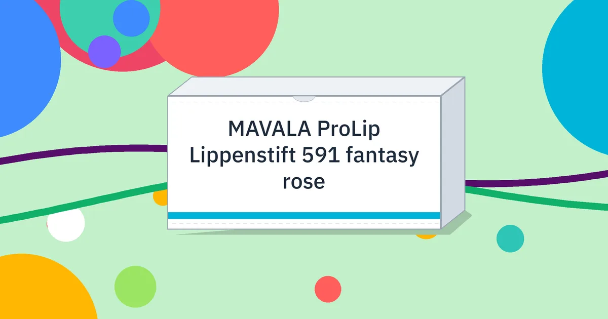 Symbolbild: Packung mit der Aufschrift MAVALA ProLip Lippenstift 591 fantasy rose (PZN 15417674) – Verfügbarkeit und Bezug in Apotheken in Frankfurt am Main