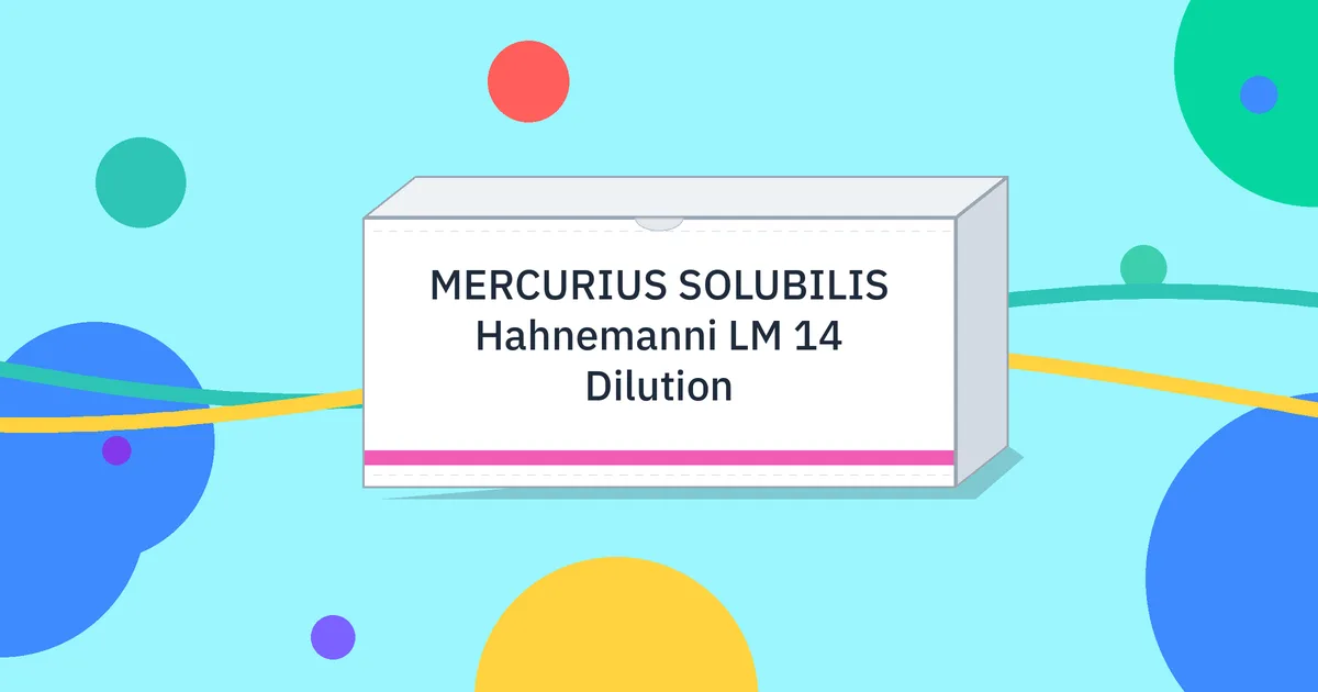 Symbolbild: Packung mit der Aufschrift MERCURIUS SOLUBILIS Hahnemanni LM 14 Dilution (PZN 12954093) – Verfügbarkeit und Bezug in Apotheken in Frankfurt am Main