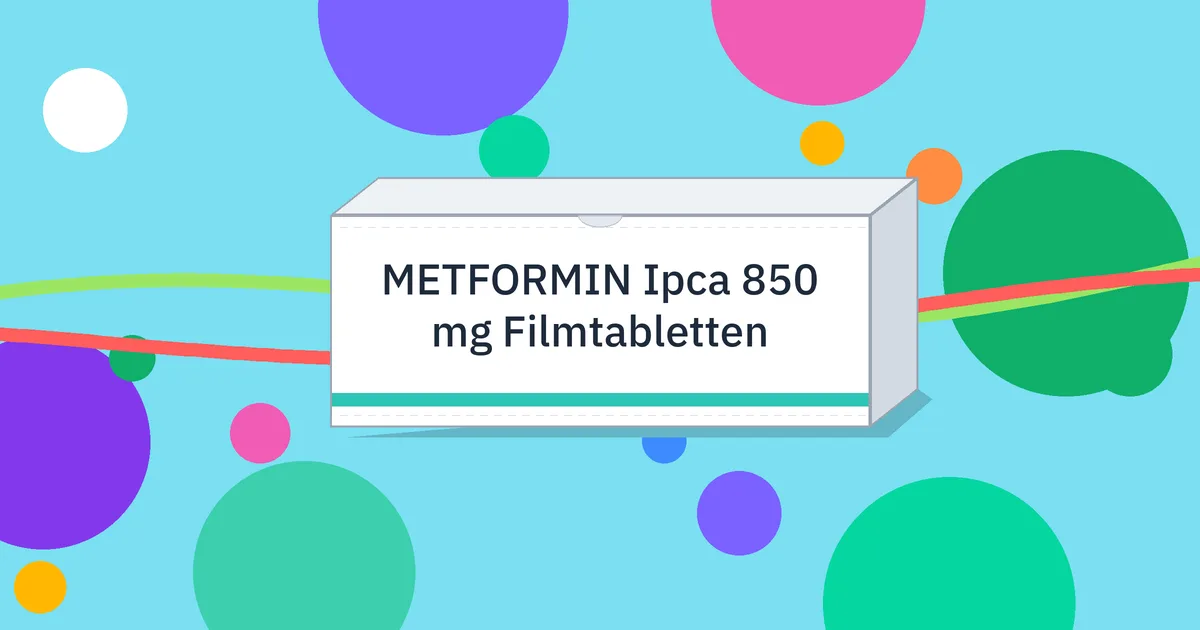 Symbolbild: Packung mit der Aufschrift METFORMIN Ipca 850 mg Filmtabletten (PZN 19712795) – Verfügbarkeit und Bezug in Apotheken in Frankfurt am Main