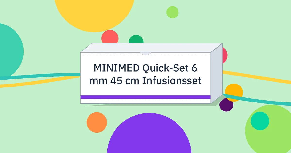 Symbolbild: Packung mit der Aufschrift MINIMED Quick-Set 6 mm 45 cm Infusionsset (PZN 16333092) – Verfügbarkeit und Bezug in Apotheken in Frankfurt am Main