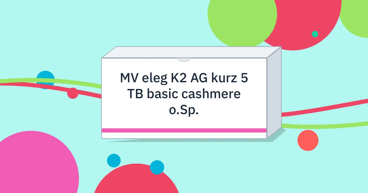 Symbolbild: Packung mit der Aufschrift MV eleg K2 AG kurz 5 TB basic cashmere o.Sp. (PZN 14676586) – Verfügbarkeit und Bezug in Apotheken in Frankfurt am Main