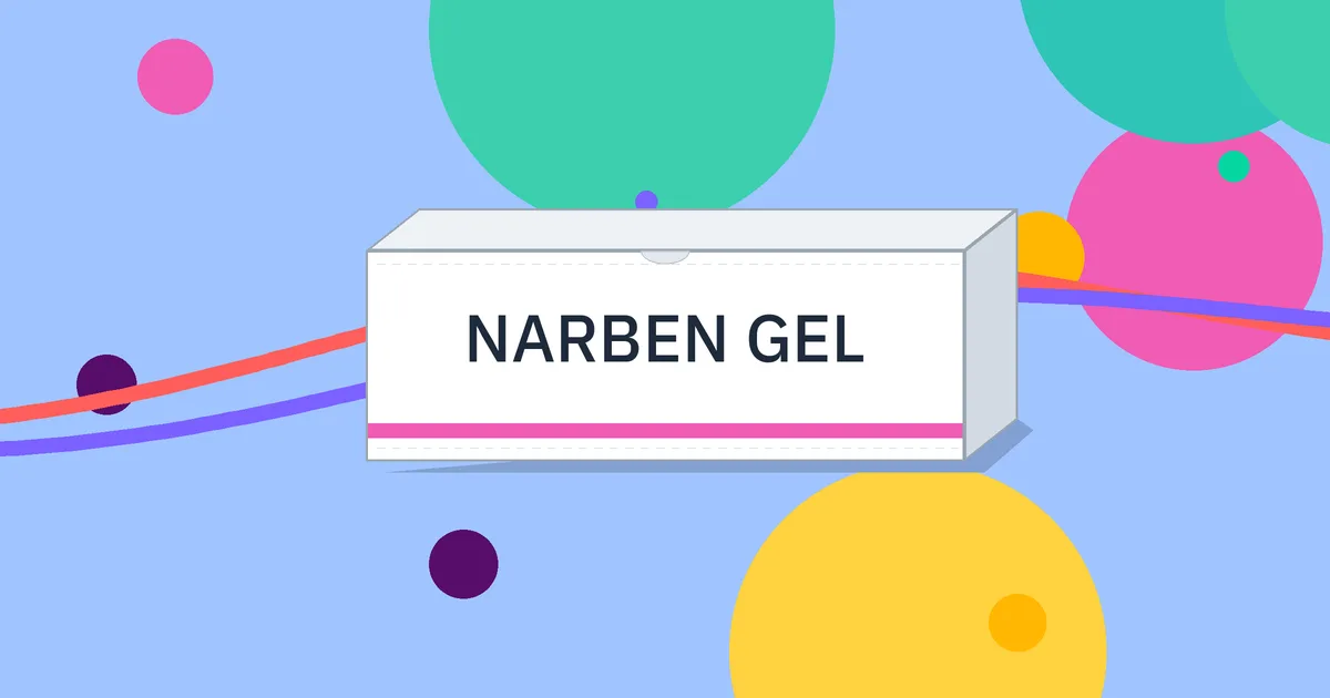 Symbolbild: Packung mit der Aufschrift NARBEN GEL (PZN 01448234) – Verfügbarkeit und Bezug in Apotheken in Frankfurt am Main