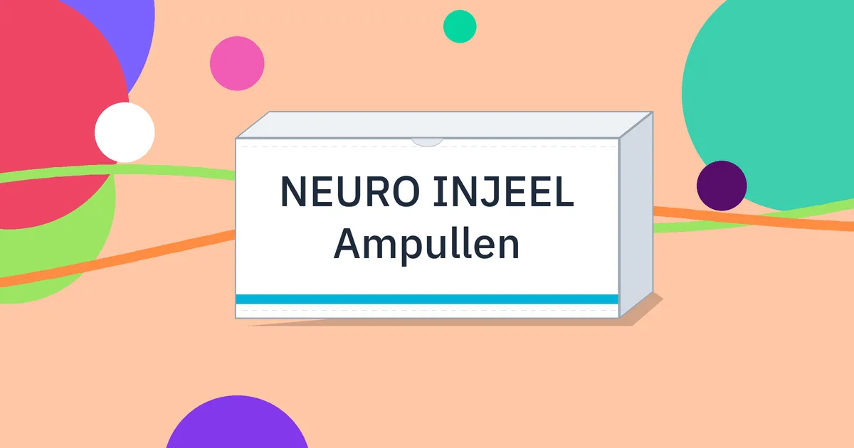 Symbolbild: Packung mit der Aufschrift NEURO INJEEL Ampullen (PZN 03058508) – Verfügbarkeit und Bezug in Apotheken in Frankfurt am Main