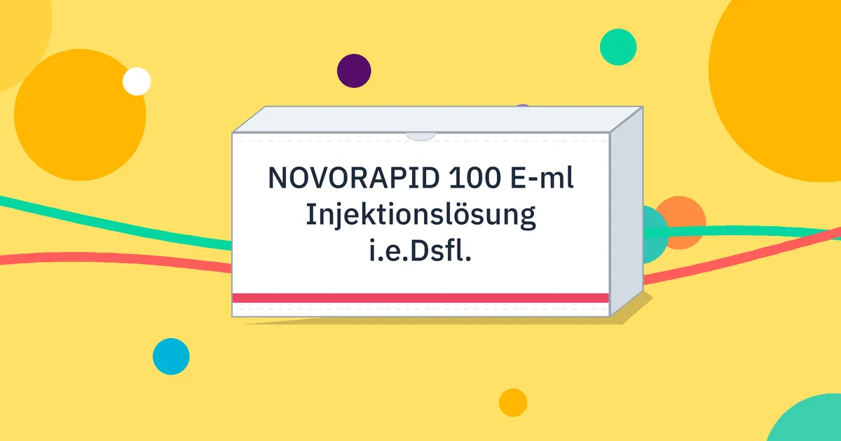 Symbolbild: Packung mit der Aufschrift NOVORAPID 100 E-ml Injektionslösung i.e.Dsfl. (PZN 09242615) – Verfügbarkeit und Bezug in Apotheken in Frankfurt am Main