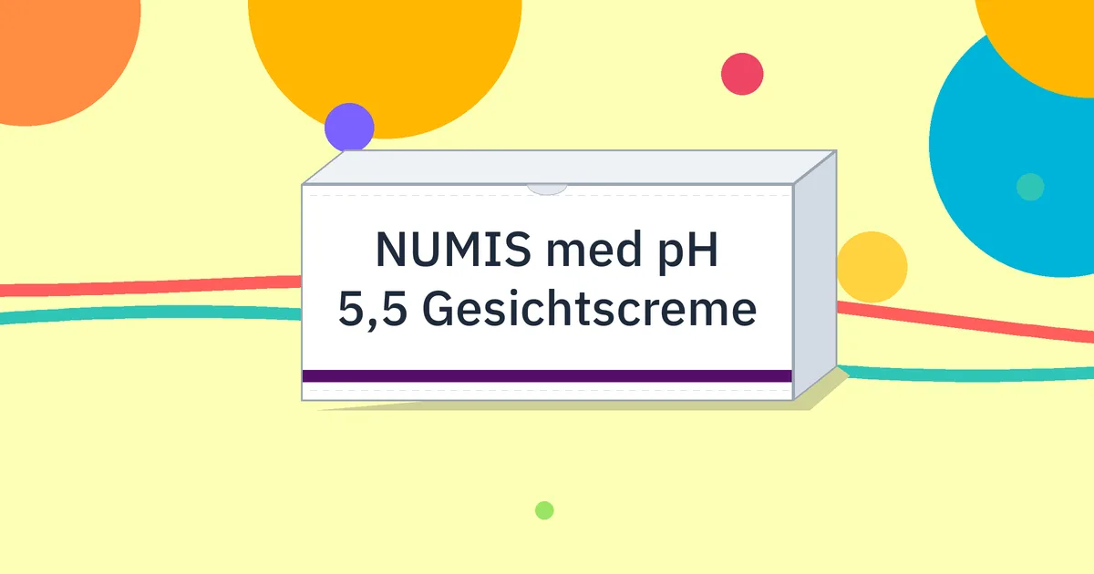 Symbolbild: Packung mit der Aufschrift NUMIS med pH 5,5 Gesichtscreme (PZN 16615117) – Verfügbarkeit und Bezug in Apotheken in Frankfurt am Main