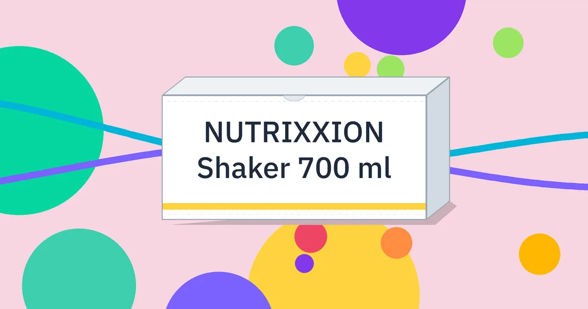 Symbolbild: Packung mit der Aufschrift NUTRIXXION Shaker 700 ml (PZN 14213283) – Verfügbarkeit und Bezug in Apotheken in Frankfurt am Main