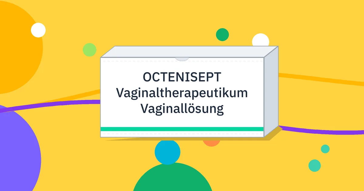 Symbolbild: Packung mit der Aufschrift OCTENISEPT Vaginaltherapeutikum Vaginallösung (PZN 00615641) – Verfügbarkeit und Bezug in Apotheken in Frankfurt am Main