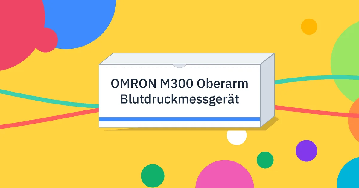 Symbolbild: Packung mit der Aufschrift OMRON M300 Oberarm Blutdruckmessgerät (PZN 16957645) – Verfügbarkeit und Bezug in Apotheken in Frankfurt am Main