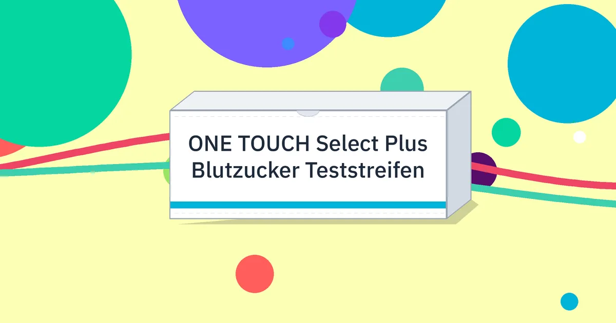 Symbolbild: Packung mit der Aufschrift ONE TOUCH Select Plus Blutzucker Teststreifen (PZN 01012181) – Verfügbarkeit und Bezug in Apotheken in Frankfurt am Main