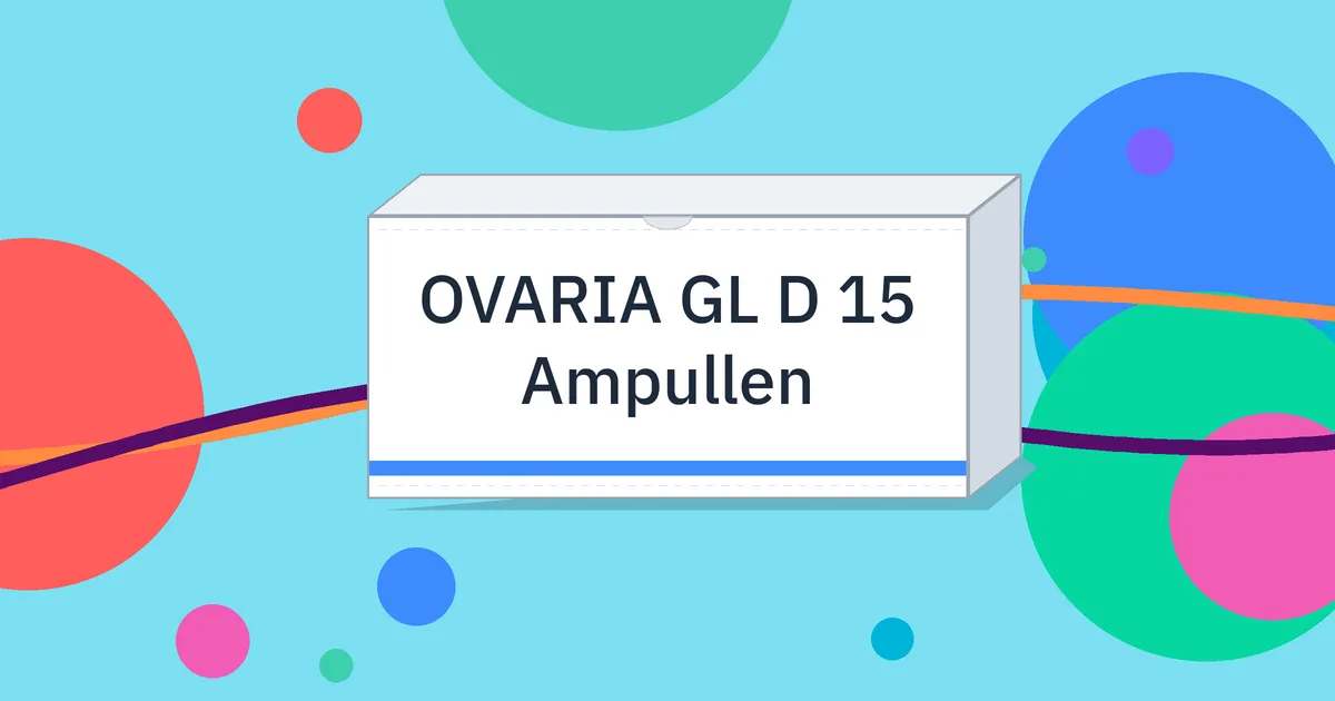 Symbolbild: Packung mit der Aufschrift OVARIA GL D 15 Ampullen (PZN 03354891) – Verfügbarkeit und Bezug in Apotheken in Frankfurt am Main