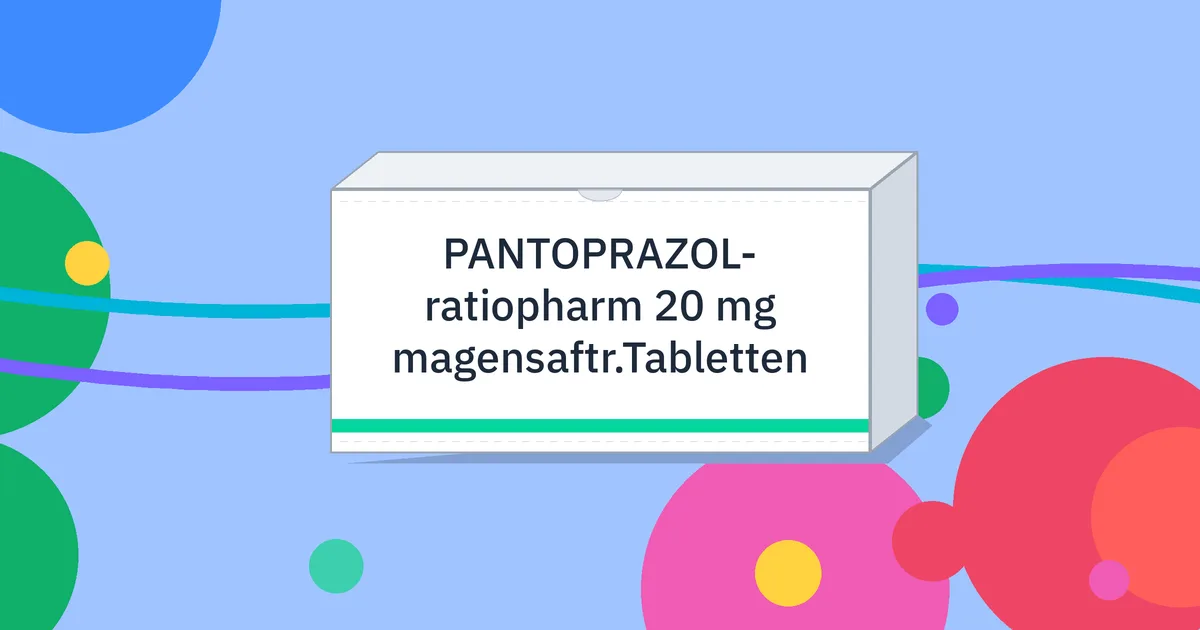 Symbolbild: Packung mit der Aufschrift PANTOPRAZOL-ratiopharm 20 mg magensaftr.Tabletten (PZN 01175084) – Verfügbarkeit und Bezug in Apotheken in Frankfurt am Main