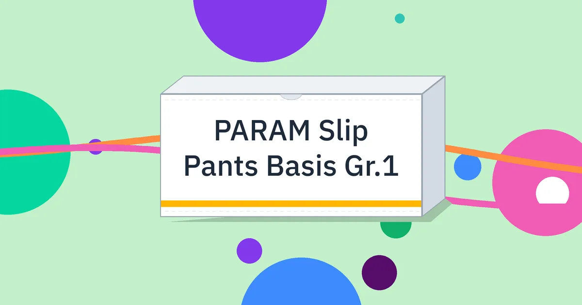 Symbolbild: Packung mit der Aufschrift PARAM Slip Pants Basis Gr.1 (PZN 11292052) – Verfügbarkeit und Bezug in Apotheken in Frankfurt am Main