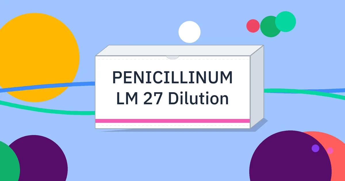 Symbolbild: Packung mit der Aufschrift PENICILLINUM LM 27 Dilution (PZN 12977415) – Verfügbarkeit und Bezug in Apotheken in Frankfurt am Main