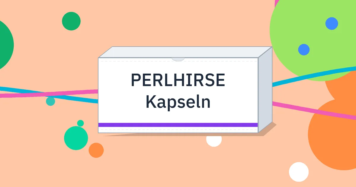 Symbolbild: Packung mit der Aufschrift PERLHIRSE Kapseln (PZN 07749072) – Verfügbarkeit und Bezug in Apotheken in Frankfurt am Main